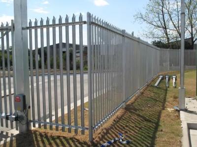 China Fast Install Steel Palisade Fence For Site Control And Easy Maintenance for sale