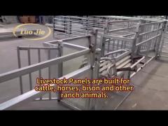 Livestock fence farm fence video