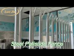high security anti climb steel palisade fencing q345 steel for airports prisons