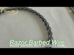 anti climb razor wire coil galvanized durable high security barrier