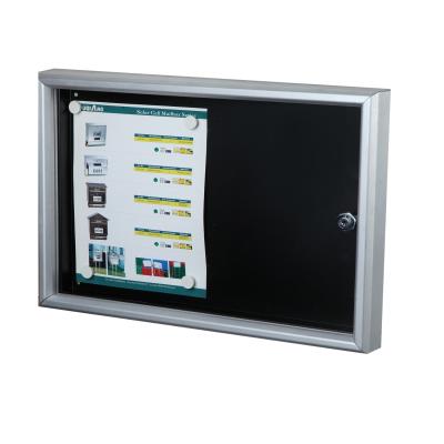 China Wall Mounted Notice Board Lockable Bulletin Board Storage Board Heavy Duty Multifunction Suitable for Home and Office for sale