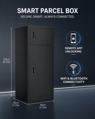 China Smart Parcel Delivery Box Outdoor WiFi Bluetooth Package Locker with APP Remote Unlock Anti-Theft Storage Cabinet for sale