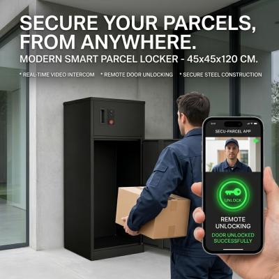 China Smart Parcel Delivery Box With Camera And App Remote Unlock, Double Layer Intelligent Mailbox For Letters And Packages, Wi-fi/bluetooth Connectivity for sale