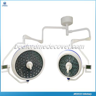 China E LED Single Arm Veterinary LED Surgical Lamp 700500 double dome ceiling type operating light for sale