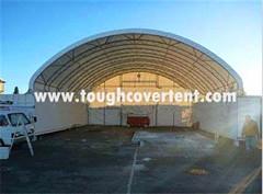 China Strong Double Truss style, 12m(40ft) wide Shipping Container Shelter for sale