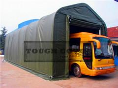 China Strong structure and durable PVC fabric, 5.5m Wide Bus Shelter for sale