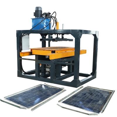 China Máquina de remoção e reciclagem de painéis solares de alumínio com sistema totalmente automático à venda