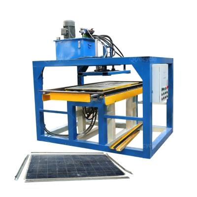 China Máquina de remoção e reciclagem de painéis solares de alumínio com sistema totalmente automático à venda