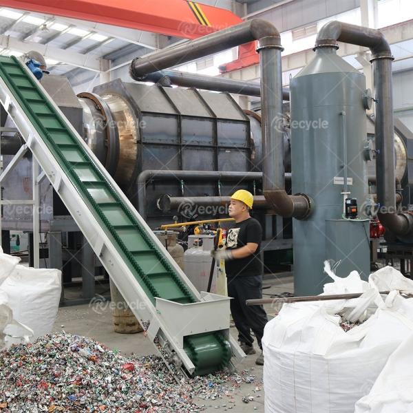 Quality Scrap UBC Paint Decoating Machine 800kg/h-1500kg/h High Carbonizing Efficiency for sale