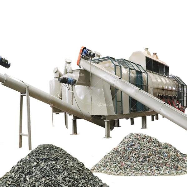 Quality Metal Recycling UBC Decoating Machine , Scrap Aluminum Cans Paint Removing Machine for sale