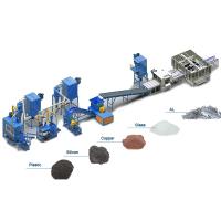 China Fully Automatic Solar Panel Recycling Line 500kg/h PV Panel Separating Crushing Machine for sale