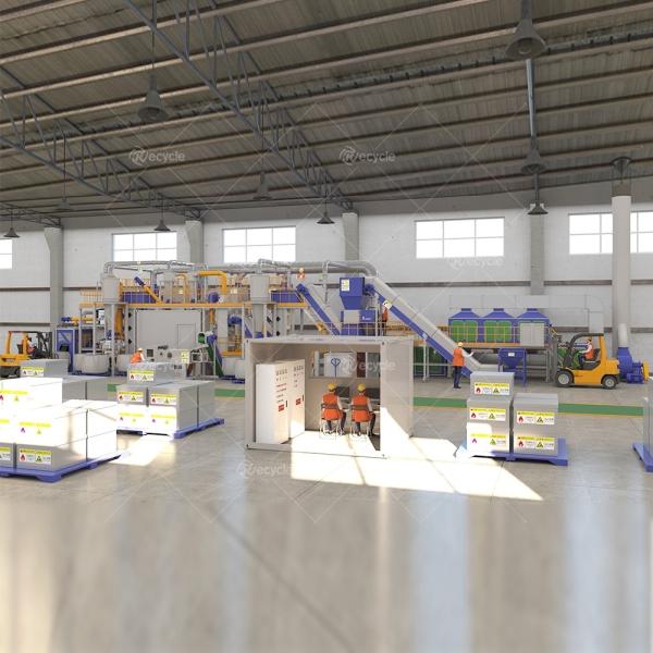 Quality Waste Battery Recycling Plant for Li Ion Mobile Batteries and Lead Acid Car for sale