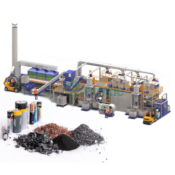 Quality Waste Battery Recycling Plant for Li Ion Mobile Batteries and Lead Acid Car for sale