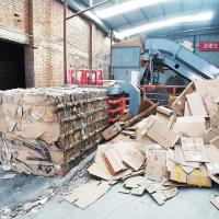 China Horizontal Baling Machine 400-500kg/m3 Bale Density 160T Hydraulic Press for Cardboard Waste Paper for sale