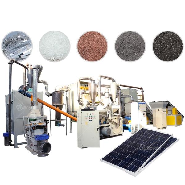 Quality Solar Panel Cell Recycling Plant Photovoltaic Panel Frame Removing Machine for sale