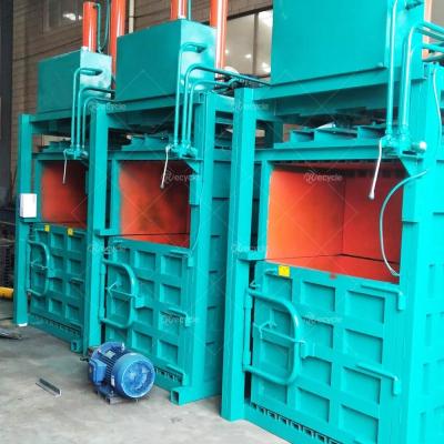 China Wood Packaging Vertical Manual Waste Hydraulic Compactor Baler Industrial Baler Paper Press Machine for sale
