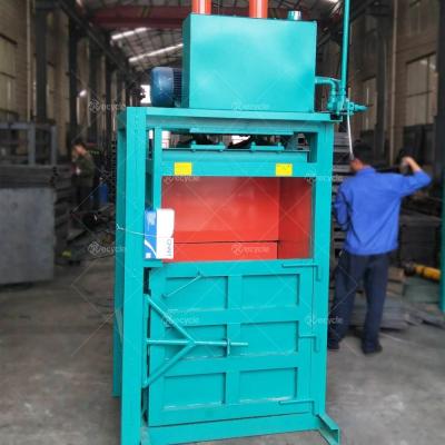 China Customized Vertical Hydraulic Cotton Bale Press Easy Operation Carton Compress Baler Machine for sale