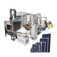 China Automatic Solar Panel Crushing Sorting Equipment 300-1000 kg/h Recycle Plant for sale