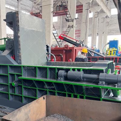 China Horizontal Hydraulic Scrap Metal Baler And Baling Press Machine with 11000 KG Weight for sale