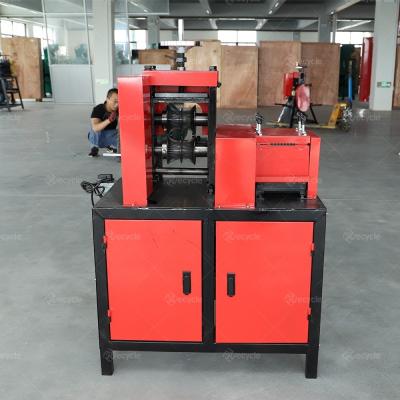 China Red Blue Stripping Wire Movable Manual Wire Stripping Machine for Waste Wire Recycling for sale