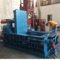 China Mobile Horizontal Scrap Metal Baler Press Machine 1250 KN 15 Kw Automatic Baling for sale