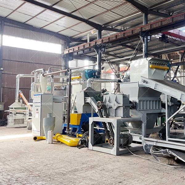 Quality 300-1000Kg/h Solar Panel Recycling Plant / Photovoltaic Cell Crushing Separating for sale