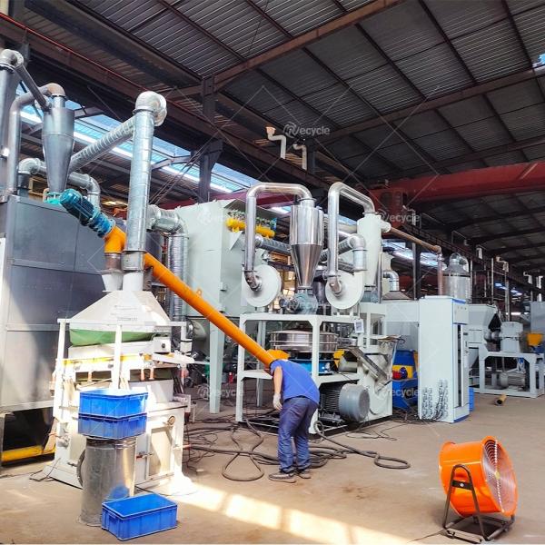 Quality 300-1000Kg/h Solar Panel Recycling Plant / Photovoltaic Cell Crushing Separating for sale