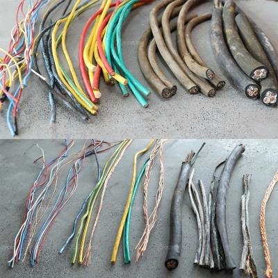 China Red Blue Automatic Scrap Cable Stripper Machine 1.5kw Scrap Copper Wire Stripping Machinery for sale