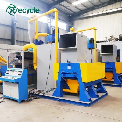 China Hotels 600 kg/uur Afval koperkabel Shredder Separator Granulator Crusher Plant Schrootkabel Recycling Machine Te koop