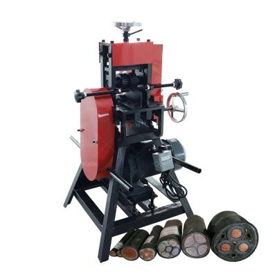 China Red Blue Scrap Wire Stripping Peeling Cutting Machine for Stripping Various Wire Sizes for sale