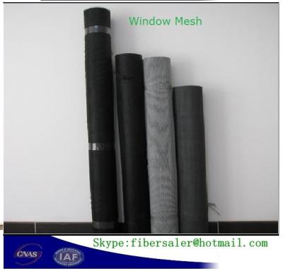 China 115g black with bule edge fiberglass insect screen 18x16 mesh size 100ft long for sale