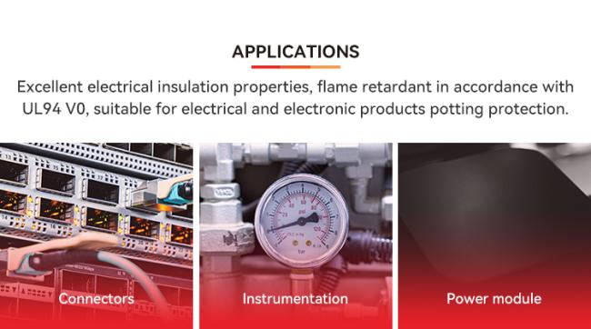 Close-up of AP83 potting compound