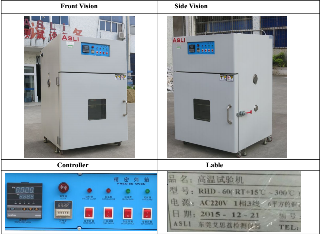 High Temperature Laboratory Drying Oven for Battery