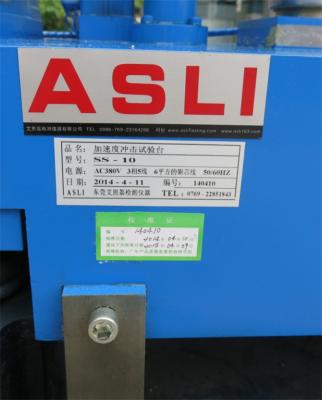 Cina La macchina di collaudo a scosse della batteria di accelerazione della semionda sinusoidale con il carico utile 100kg incontra UN38.3 in vendita