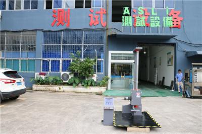 China Máquina livre do teste de gota da caixa da caixa da simulação da gota da queda do único braço ou do braço dobro à venda