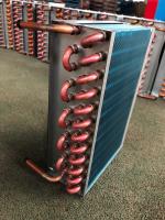 China Finned Split Hydrophilic Copper Condenser Coil Micro Channel for sale