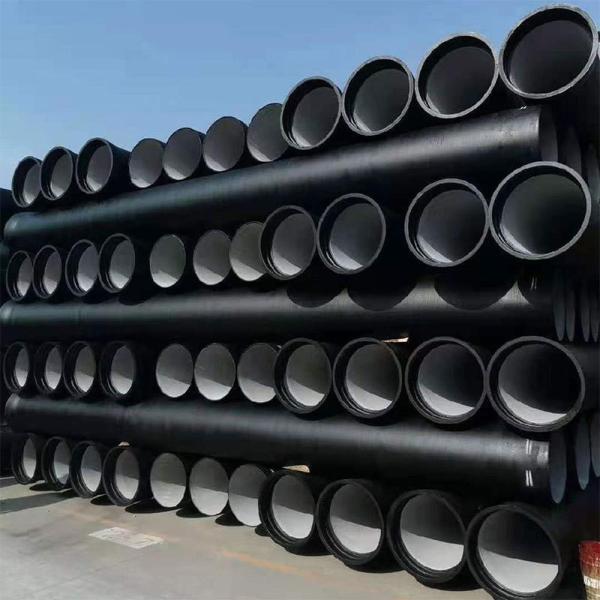 longitud resistente de 5600 mm-6000 mm tubo de hierro fundido dúctil clase de presión K9 K12