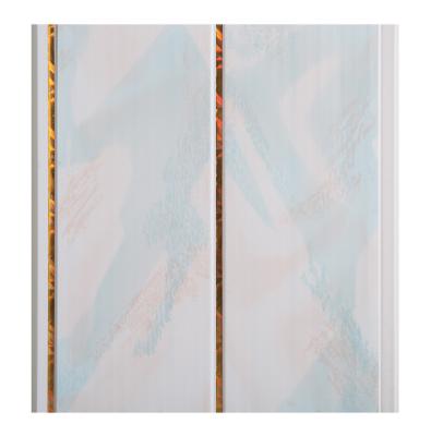 Китай Водоустойчивые доски для ванных комнат/водоустойчивых панелей потолка ванной комнаты с золотыми линиями продается