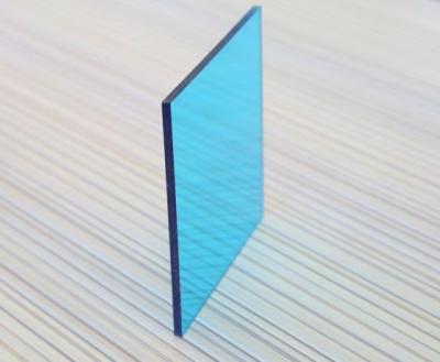 China 3mm Impact Resistant Polycarbonate Sheet , Blue Polycarbonate Sheet For Construction for sale