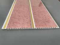 China Pink Marble Color Waterproof Wall Panels Normal Printing Surface 25cm Width for sale
