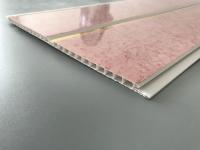 China Pink Marble Color Waterproof Wall Panels Normal Printing Surface 25cm Width for sale