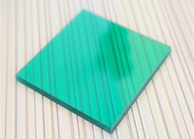 Unbreakable Polycarbonate Panel Green Color For Underground Garage Exit