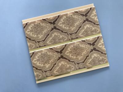 중국 200 대중음식점 훈장을 위한 × 6mm 인쇄 황금 선 천장 PVC 패널 판매용