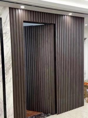 Cina waterproof fluted WPC wall panel pvc wall covering fibre bamboo decorative panel rejilla de pvc in vendita