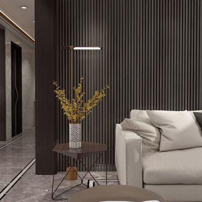 Cina waterproof fluted WPC wall panel pvc wall covering fibre bamboo decorative panel rejilla de pvc in vendita