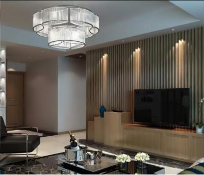 Cina waterproof fluted WPC wall panel pvc wall covering fibre bamboo decorative panel rejilla de pvc in vendita