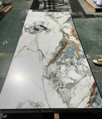 Cina Pannelli di PVC UV impermeabili pannelli di marmo per pareti pannelli decorativi ad alta lucentezza in vendita