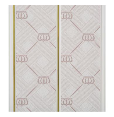 China × de 7.5mm teste padrão decorativo da coroa de 8 painéis de parede do Pvc do teto da polegada contra a umidade à venda