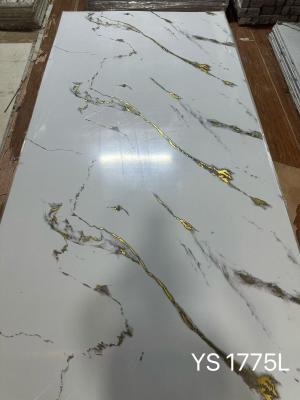 China Modern PVC marble sheet UV board easy to install SPC wall panel luxury marble sheets for interior decorative for sale