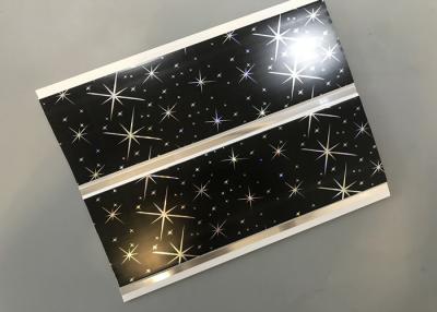 China Black Decorative PVC Wall Panels / PVC Wall Cladding Sheets 7mm 2.5kg/Sqm for sale